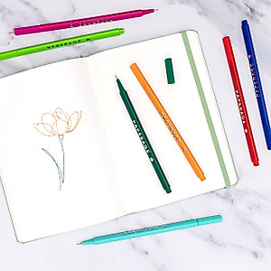 PAPERAGE Blank Journal Notebook, (Black), 160 Pages, Medium 5.7 inches x 8 inches - 100 GSM Thick Paper, Hardcover