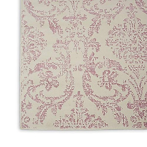 Nourison Jubilant JUB09, 7'10" x 9'10", Ivory Pink