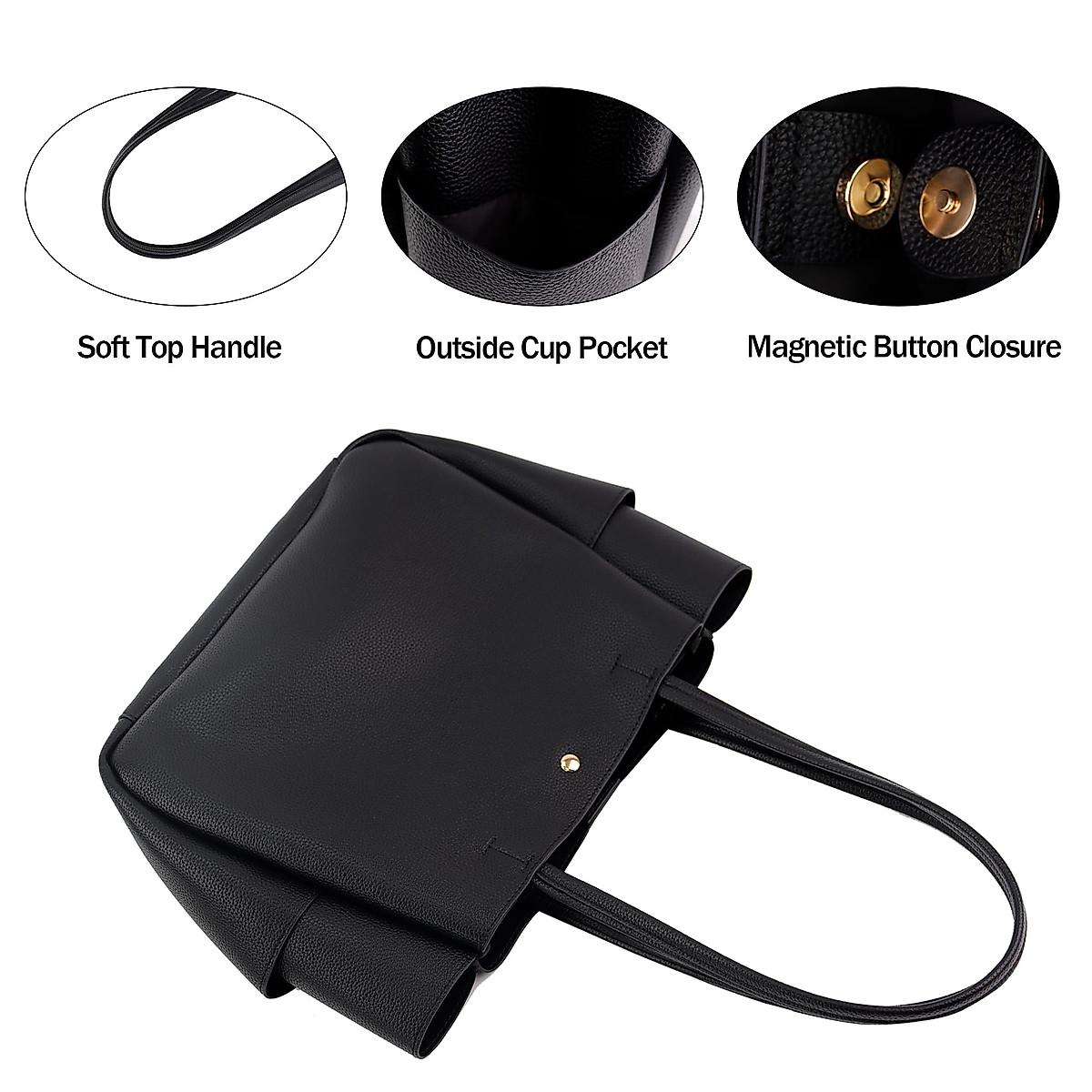 Hoylake Faux Leather Tote Bag Large Capacity Tote Bag Womens Tote Bag Purse Tote Bag Shoulder Bag for Women