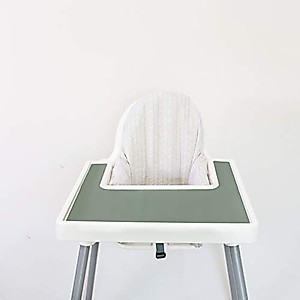 Mango Co. High Chair Placemat for Antilop Baby High Chair - BPA Free, Dishwasher Safe, Silicone Placemats - Finger Foods Placemat for Toddler and Baby (Desert Sage)