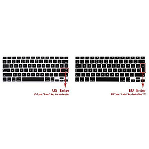 HRH Rainbow Silicone Keyboard Skin Cover for iMac Wired USB Full Size Keyboard with Numeric Keypad A1243(G6 MB110LL/B and MB110LL/A)