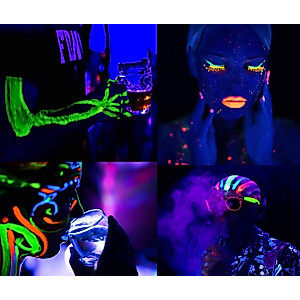 LED Black Light, 6W LED Tube Black Light for Black Light Bulbs Replacement, Blacklight Poster, UV Art, Bedroom, Black Lights for Halloween and Blacklight Parties