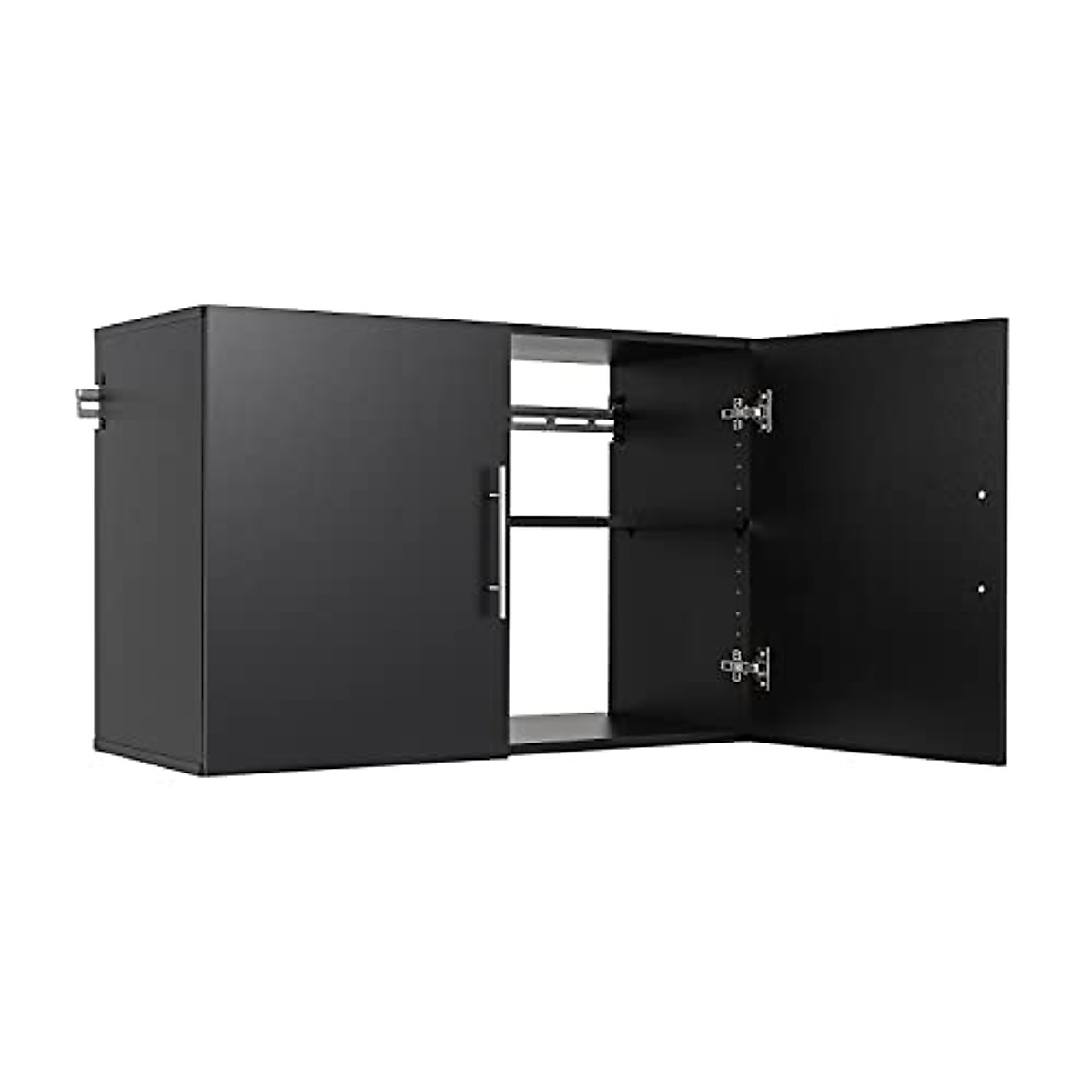 Prepac HangUps Upper Storage Cabinet - Elegant and Spacious Wall Cabinets to Maximize Your Storage, 36" Size, Classic Black Finish