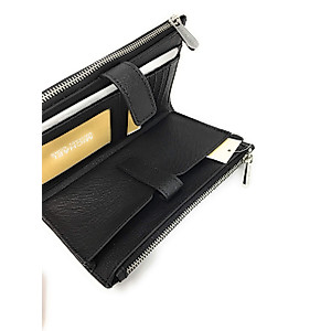 Michael Kors Jet Set Double Zip Wristlet Black PVC