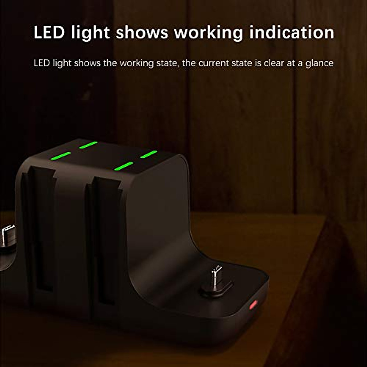 iFCOW Controller Charger for Switch Joy-Cons 6-in-1 Charging Dock Station with LED Indicators