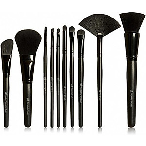 e.l.f. 19-Piece Makeup Brush Set & Roll, 19 Makeup Brushes For All Your Needs From Foundation To Eyeshadow, Made With Synthetic, Cruelty-free Bristles