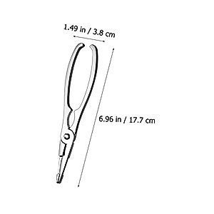 UPKOCH 3pcs Crab Eating Tool Stainless Steel Forks Shears Heavy Duty Oyster Crackers Crab Leg Utensils Seafood Eating Utensils Seafood Utensils Crab Opener Clamp Crab Clamp Crab Leg Clamp