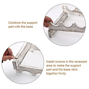 CuffUp Wine Rack, Wine Bottle Holder for Countertop, Rustic Farmhouse Wine Bottle Rack for Kitchen Counter