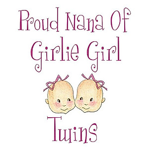 CafePress Proud Nana Of Twin Girls Mug Ceramic Coffee Mug, Tea Cup 11 oz
