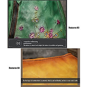 Segater Genuine Leather Sling Bag for Women Men Vintage Handmade Chest Backpack Casual Crossbody Daypack Shoulder Satchel