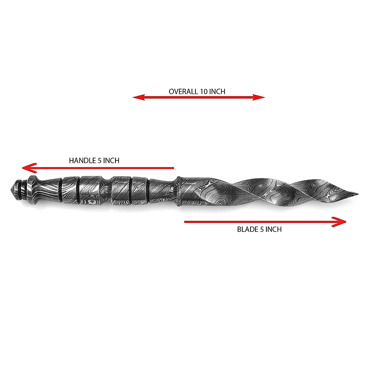 Damascus Steel blade Knife - Camping Hunting Hiking Outdoor