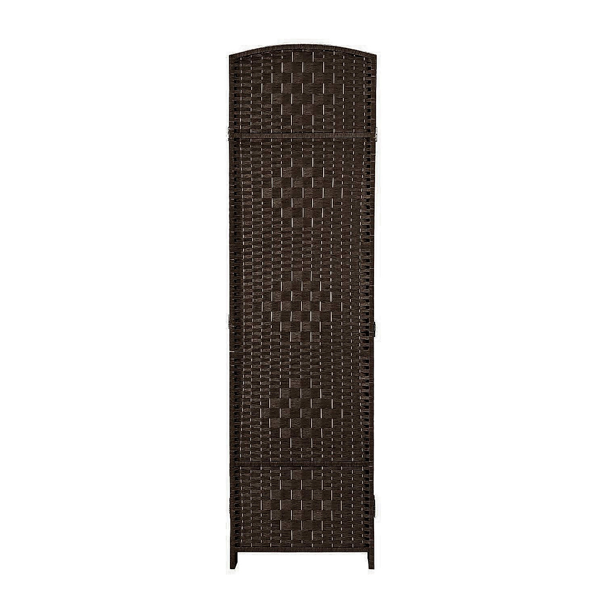Room Dividers, 6Ft. Tall Extra Wide 19" Woven Fiber Folding Privacy Screens Panel, Partition & Wall Divider,Space Seperate Decorative Screen Panel,Double Hinged,Freestanding-6 Panel, Dark Coffee