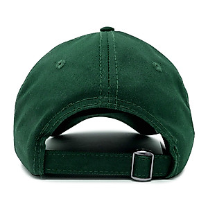 DALIX Ying Yang Dad Hat Baseball Cap Zen Peace Balance Philosophy in Dark Green