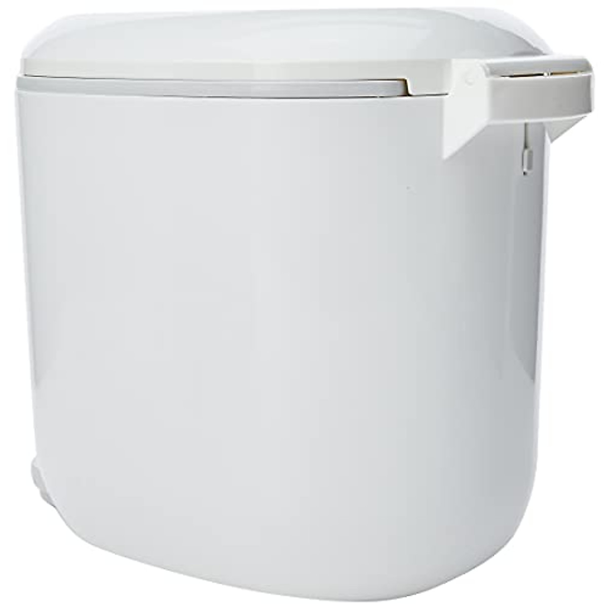 Addis Premium Deluxe Bathroom Pedal Bin with Inner, 3.5 Litre, White Grey, 29 x 18.5 x 23cm
