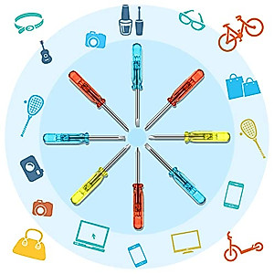 20 Pcs Mini Screwdriver Keychain Set Each Set Includes 3 Mini Slotted Screwdrivers Flathead Screwdriver Y-shaped Screwdrivers in a Portable Pouch with Snap with Hook for Cool Tool Party Gifts Favor