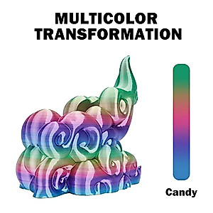 3D Printer Filament，Enisina Silk Rainbow PLA Filament 1.75mm with Gradient Five Colors，Compatible for FDM 3D Printer