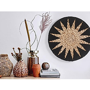 IOWER Woven Wall Basket Decor Macrame Wall Hanging Boho Placemats Home Boho Wall Décor 12"