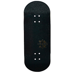 Teak Tuning Prolific Wooden Fingerboard Deck, Black Mamba - 34mm x 97mm - Handmade, Pro Shape & Size - Five Plies Wood Veneer - Includes Prolific Foam Tape