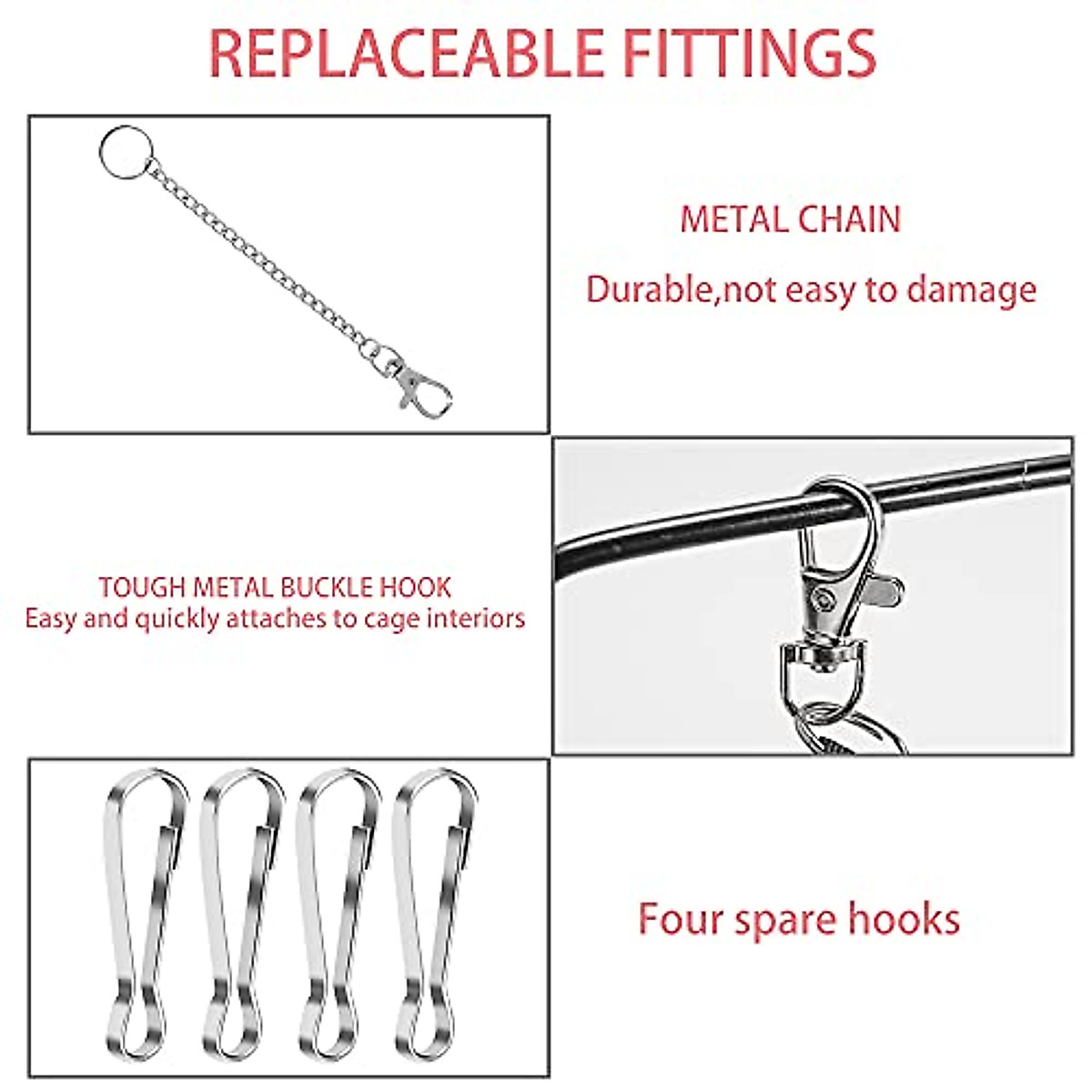 Skyeasure Small Animal Hammock, Pet Hanging Hammock, Pet Guinea Pig Rat Cage Hammock Soft Bunkbed Hanging Bed Napping Bed Sleep Nap Sack ​for Ferret Hamster Chinchilla Squirrel