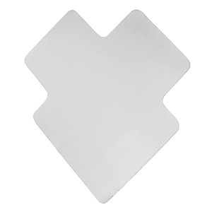 PVC Floor mat for L-Shaped desks (Non-Studded), Transparent