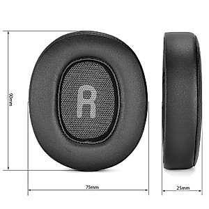 Tune 750BT Earpads - Replacement Ear Cushion Compatible with JBL Tune 700BT / 710BT / 700BTNC / 750BT / 760BTNC Headphone,Softer Protein Leather, High-Density Noise Cancelling Foam (Black)