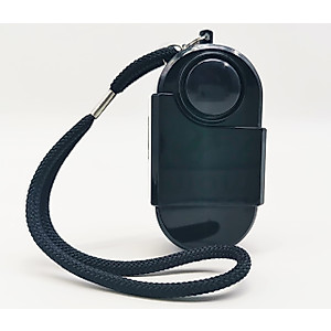 HITBEAT 2 Packs 120DB Portable Mini Motion Detector Alarm Siren with Keychain & LED Light & Battery, Home Hotel Door Room Security