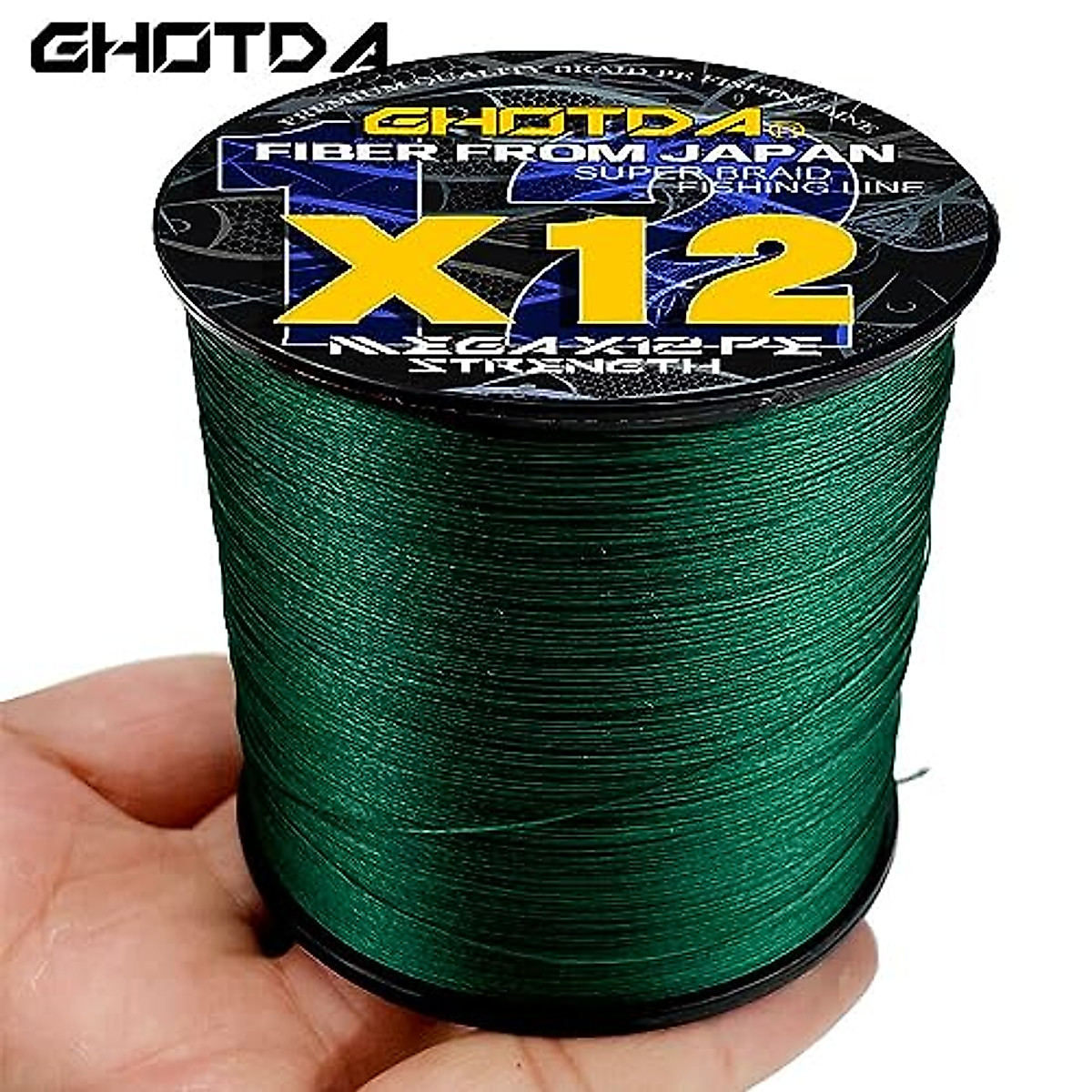 PE Braided Fishing Line 12 Strands 500 M Multifilament Throws Farther and Cuter Better Fishing Line11.3-54.5kg
