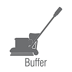 Mercer Industries 45015B - 15" Black Floor Maintenance Pads (Pack of 5)