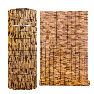 YPINKZ Privacy Bamboo Fence Reed Screen Fencing Bamboo Fencing Rolls for Yard Balcony Porch Home Decor Railing high 1.6ft 2ft 3ft 4ft 5ft 6ft (Color : Natural Color, Size : 4'H x10'L)