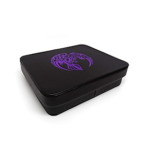 Dice Display and Storage Case - Raven Design - Perfect for Metal, Stone, Plastic, or Wood Dice