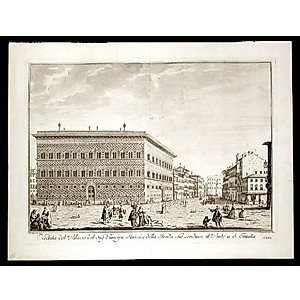 Veduta del Palazzo del Sigre. Principe Strozzi, e della Strada che conduce al Ponte a S. Trinita. T.XIII
