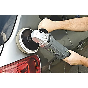 Genesis GSP1711 11 Amp 7" Variable Speed Sander/Polisher with Foam Polishing Pad, Hook and Loop Backer Pad, Sanding Disc, Rubber Backing Pad and Dual-Position Assist Handle