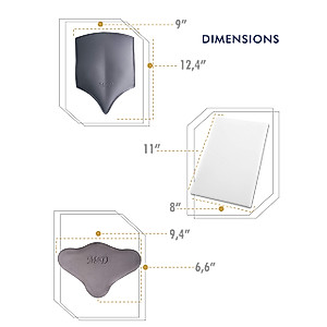 M&D BBL Lumbar Molder Back Compression Liposuction Board Post Surgery Supplies Gray