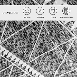 Shatex Twin Comforter (90x68Inch) 2 Pieces All Season Bedding Twin Comforter Set for Boys,Gray Striped Ultra Soft 100% Microfiber Polyester,Grey Twin Comforter with 1 Pillow Sham(20x26Inch)