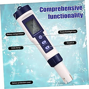 ULTECHNOVO Water Quality Tester Tds Meter Tds Water Tester Ph Meter Drinking Water Tester Pool Salt Tester Handheld Water Tester Salt Water Pool Testing Kit Water Tester for Fish Tank Plastic