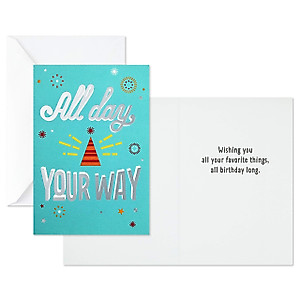 Hallmark Birthday Cards Assortment, Happy Cake Day (12 Cards with Envelopes)
