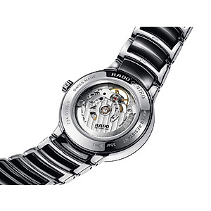 Rado Men's Centrix Open Heart Swiss Automatic Watch, Black/Stainless (R30178152)