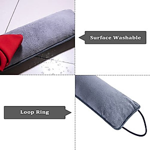 My OLi Under Door Draft Stopper Decorative Wind Stopper 36 inch for Door & Window Noise Blocker Gap Stoppers Window Sealer - Light Gray