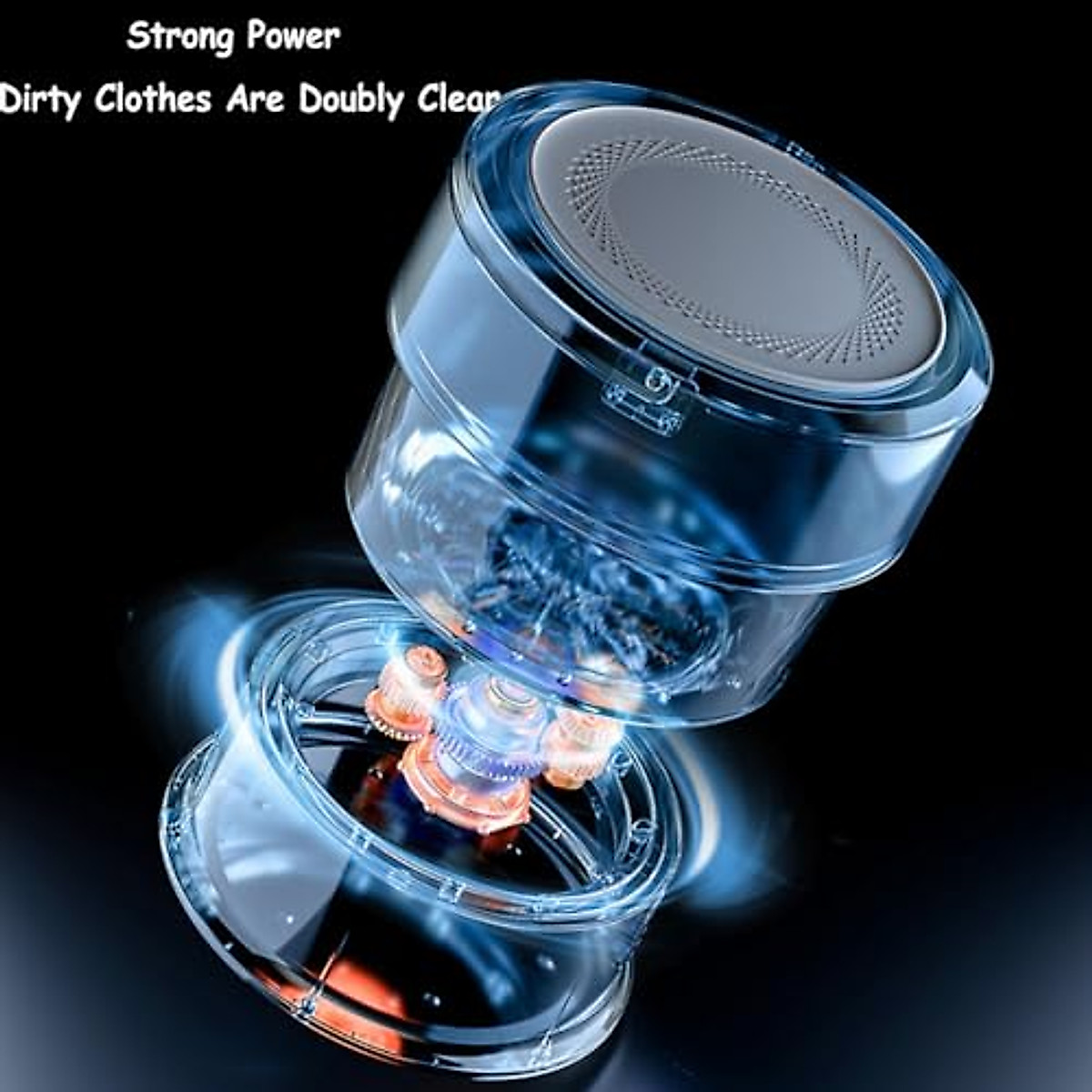 RUVSUN Mini Washer and Dryer, Washer Machine, Small Washing Machine, Small Washing Machine Fully Automatic Wash-Off Dual-Purpose Mini Washing Machine, Suitable for Bathrooms