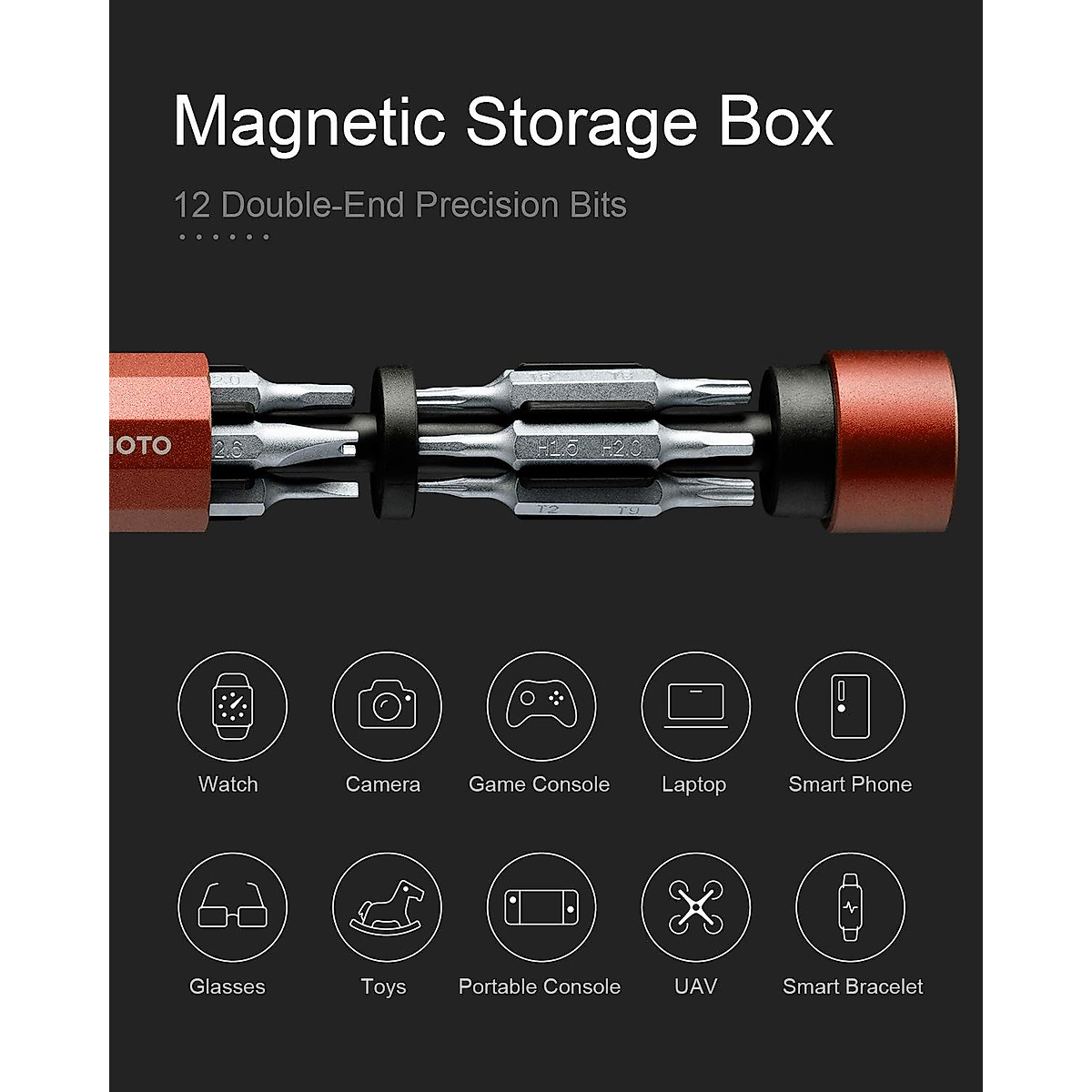 HOTO Brushless Drill Tool Set Bundle with Precision Screwdriver Sets