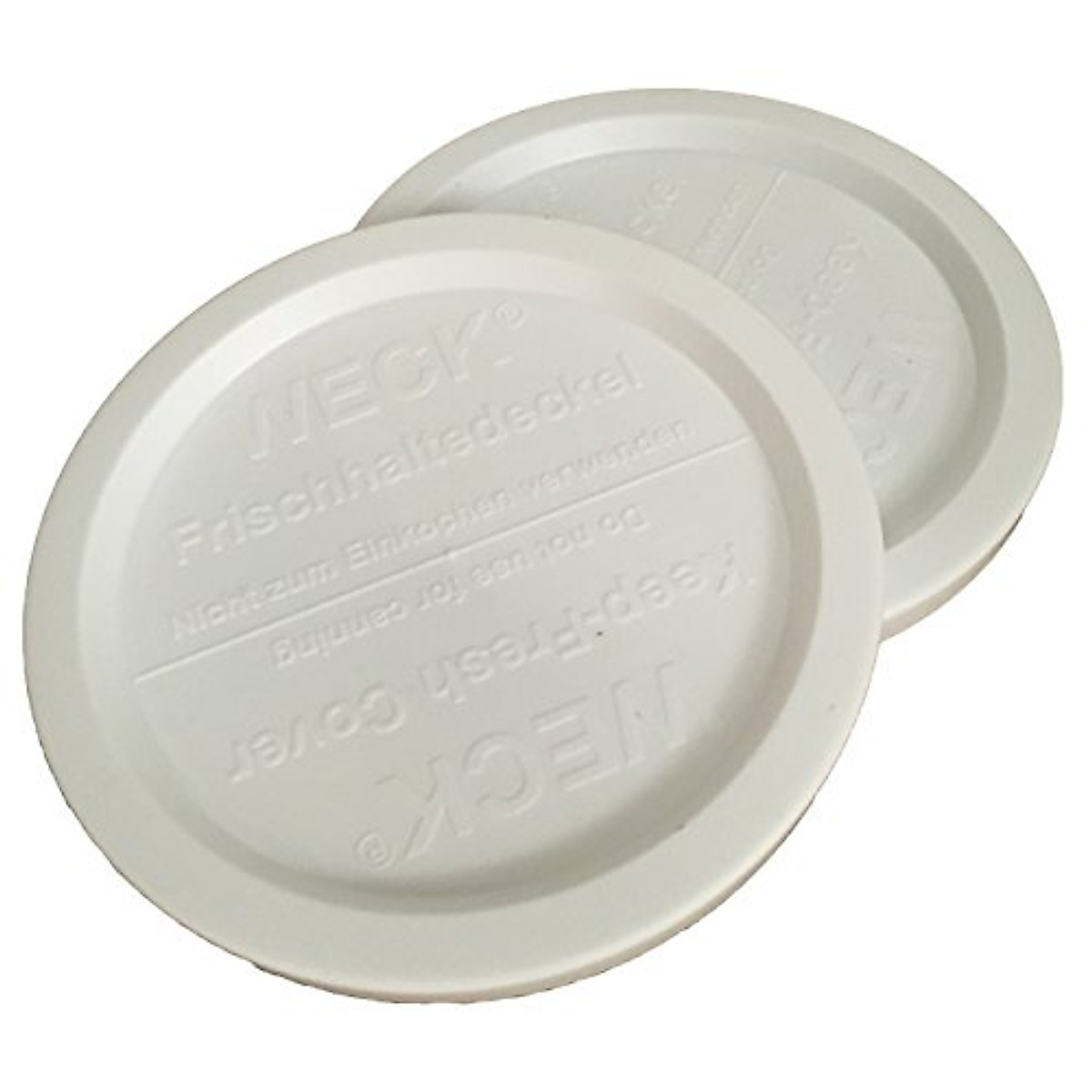 Weck Jar Keep-Fresh Plastic Lids, 2-pack (Large) Fits 740, 741, 742, 743, 738, 739, 744, 745, 748, 974 (Large = 100mm / 4)