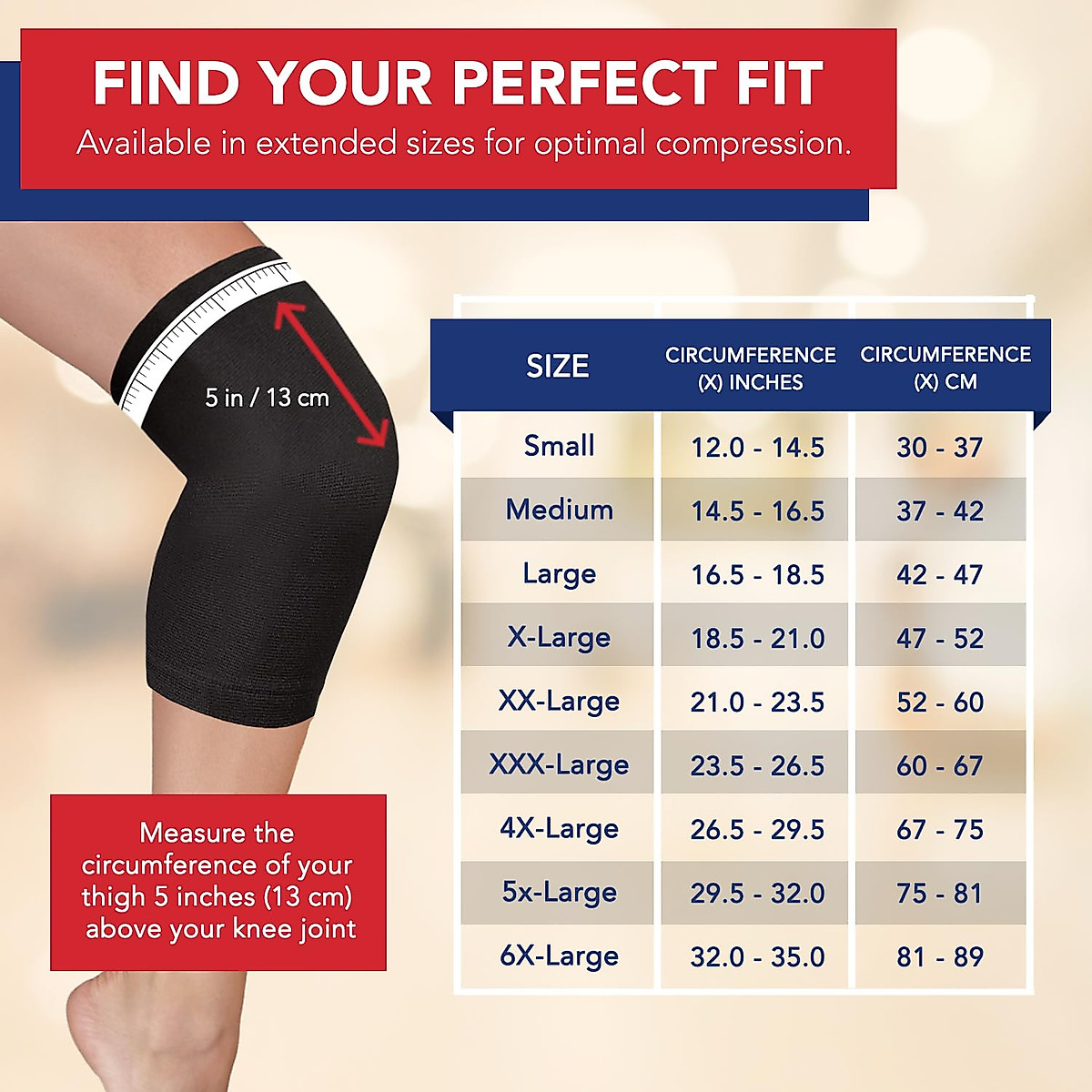 Doctor Developed Knee Brace/Knee Support/Knee Compression Sleeve [single] & Doctor Written Handbook -guaranteed relief for Arthritis, Tendonitis, Injury, (Black/Pink) (Black, 5X-Large (Pack of 1))