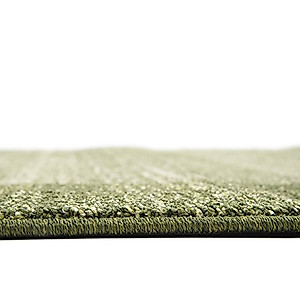 Unique Loom Del Mar Collection Area Rug-Transitional Inspired with Modern Contemporary Design, 6' 0" x 9' 0", Light Green/Beige