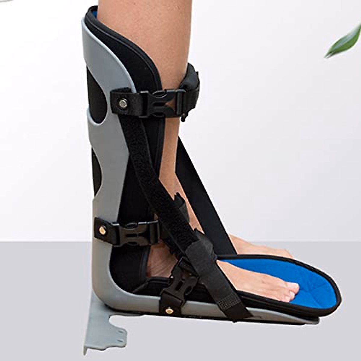 HFSKJWI Plantar Fasciitis Night Splint - Foot Support Brace - Adjustable Foot Stabilizer - Orthotic Sleeping Immobilizer - Walking Exercise Aid - Arch Support,L