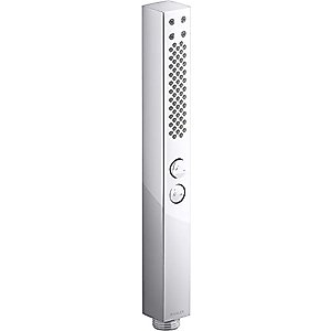KOHLER 21336-CP Shift + Square Two-Function Handshower, Handheld Showerhead with 2 Spray Settings, 2.5 GPM, Polished Chrome