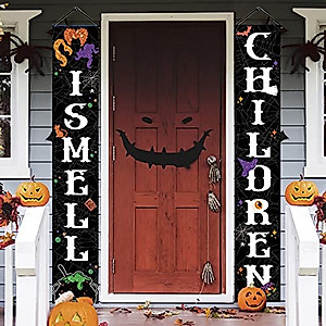 I Smell Children Banner, 71" X 12" I Smell Children Signs Hocus Pocus Banner Hocus Pocus Halloween Decorations for Hanging Signs Front Door Hocus Pocus Outdoor Decorations