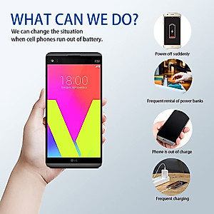 Soseieiu LG V20 Battery,(𝟮𝟬𝟮𝟱 𝗡𝗲𝘄 𝗨𝗽𝗴𝗿𝗮𝗱𝗲𝗱) Replacement Battery for LG V20 BL-44E1F H910 H918 LS997 US996 VS995,Stylo 3/Stylo 3 Plus Spare Battery 3200mAh 3.85V/12.3Wh