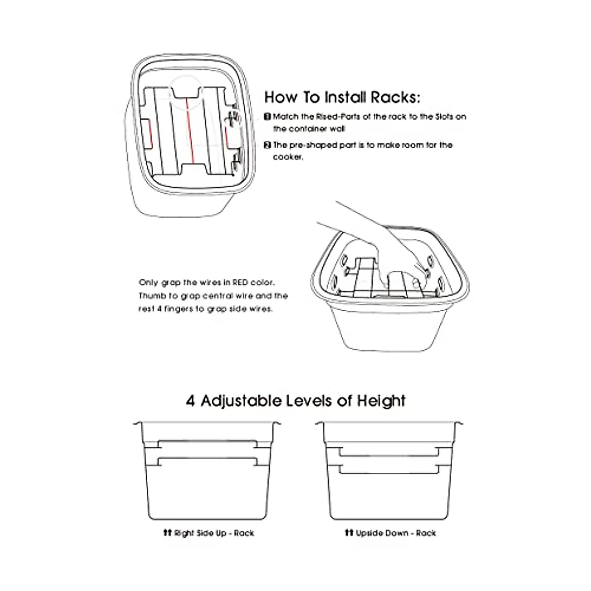 EVERIE Sous Vide Container 12 Quarts with Collapsible Hinge Lid and Removable Built-in Rack Compatible with Anova Nano AN400 and AN500-US00 and Instant Pot and Breville Joule Sous Vide Cooker