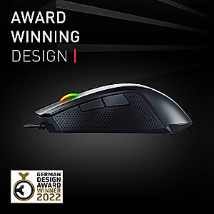 Cherry MC 2.1 Wired Gaming Mouse RGB Lighting with Programmable Buttons and User Profiles. Fits in Your Hand. Right Handed. 5000 DPI Pixart Sensor. Black