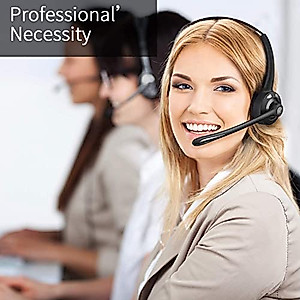 BlueFire Wireless Headphones, Pro Trucker Headset, Wireless Over Head Earpiece, On Ear Car Headphones with Microphone for Truck Driver, Phones, Skype, Call Center, Office